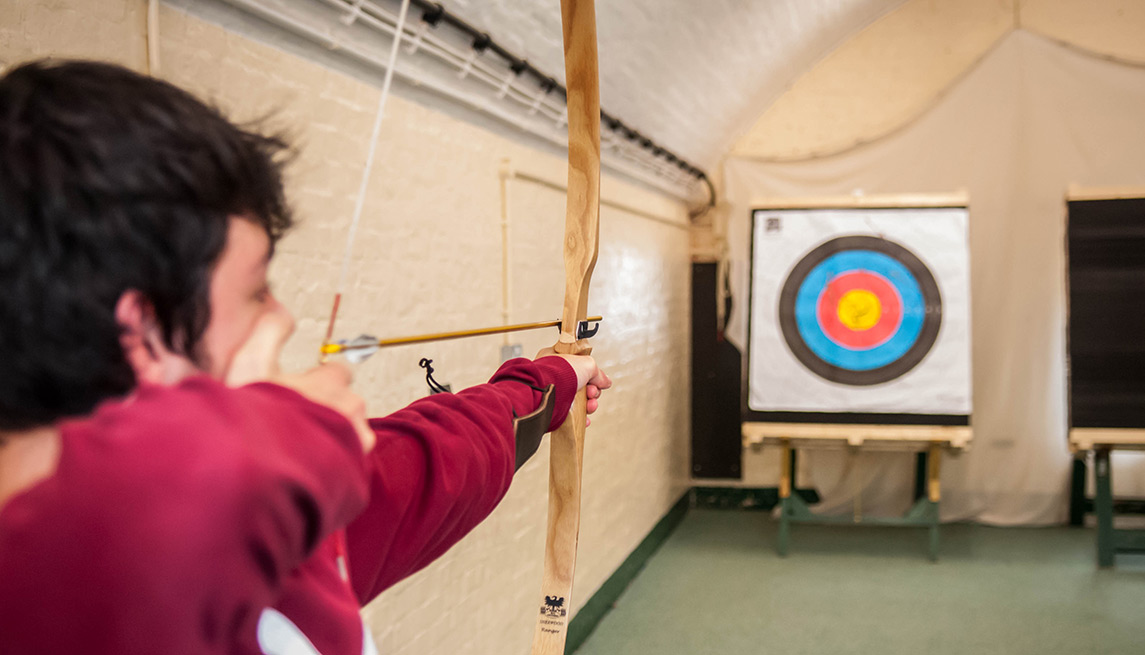 Archery at Fort Purbrook, Peter Ashley Activity Centres, Portsmouth